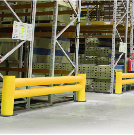 HDPE Upright Frame Protecto/Plastic Crash Barrier - Buy Racking ...